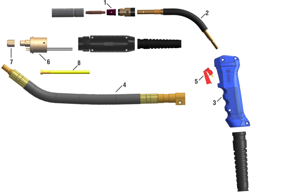 SNP 350 Series Mig Welding Torch - Senor Metals